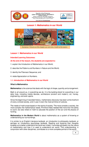 Commonication and Globalization - Lesson 4 Communication and Globalization Intended Learning ...