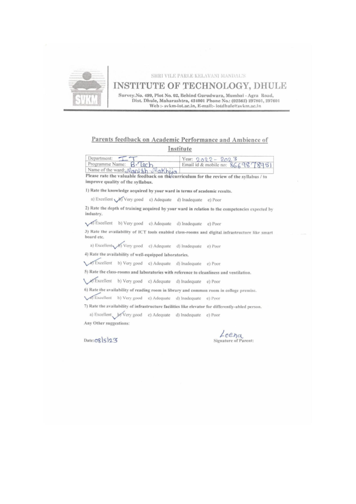 FEEDBACK SYSTEM - B.Tech - Studocu