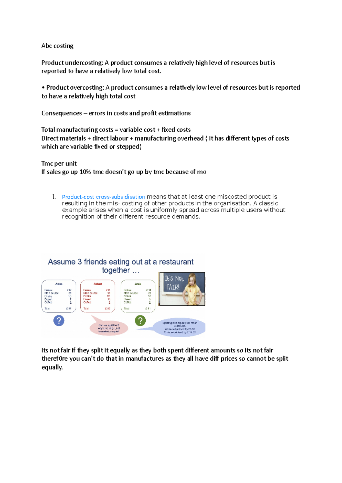 ABC costing - abc - Abc costing Product undercosting: A product ...