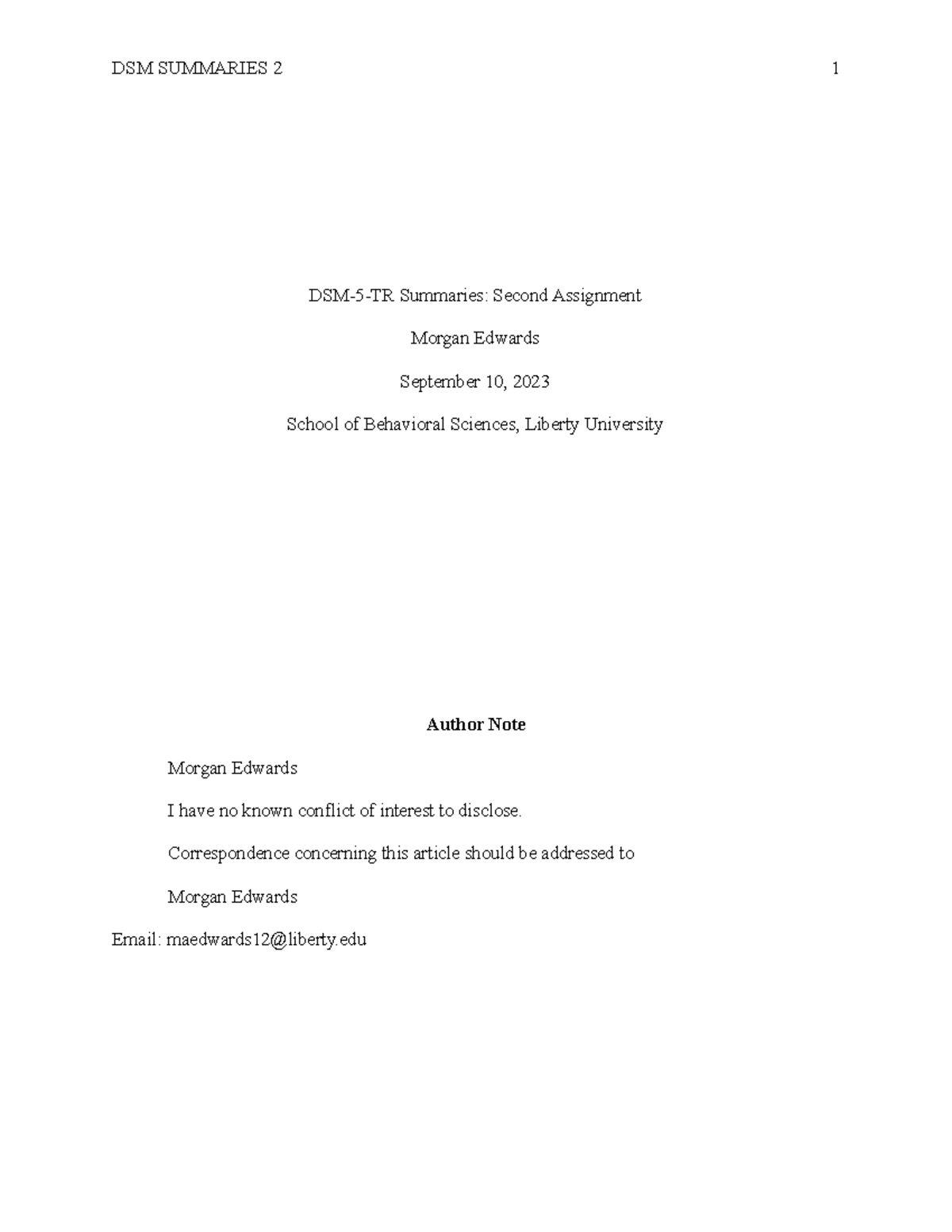 DSM summaries - - Studocu