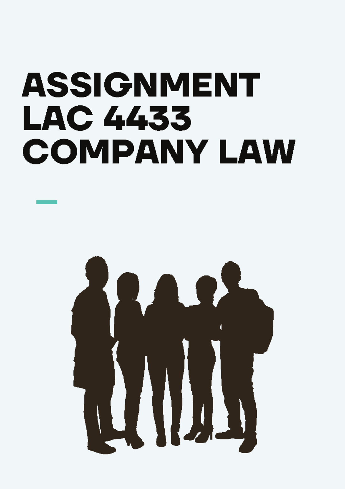 Assignment instruction LAC4433 A232 - ASSIGNMENT LAC 4433 COMPANY LAW ...