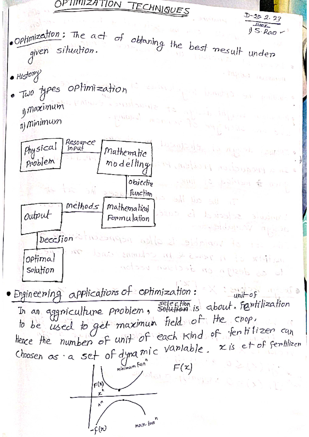 OT - optimization technique - OPTIMIZATION TECHNIQUES 2 BOOK 1) S. Rao ...