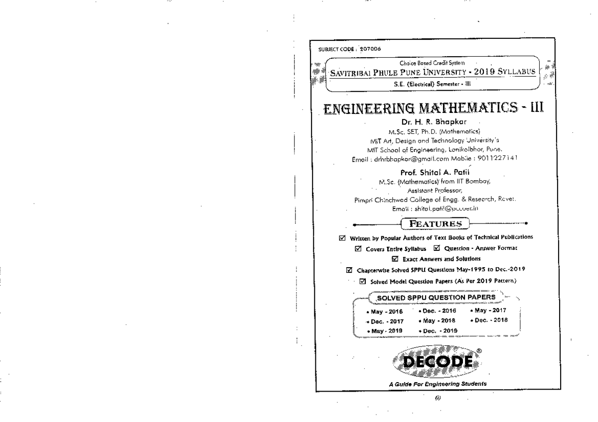 M3 Decode - Mechanical Engineering - Studocu