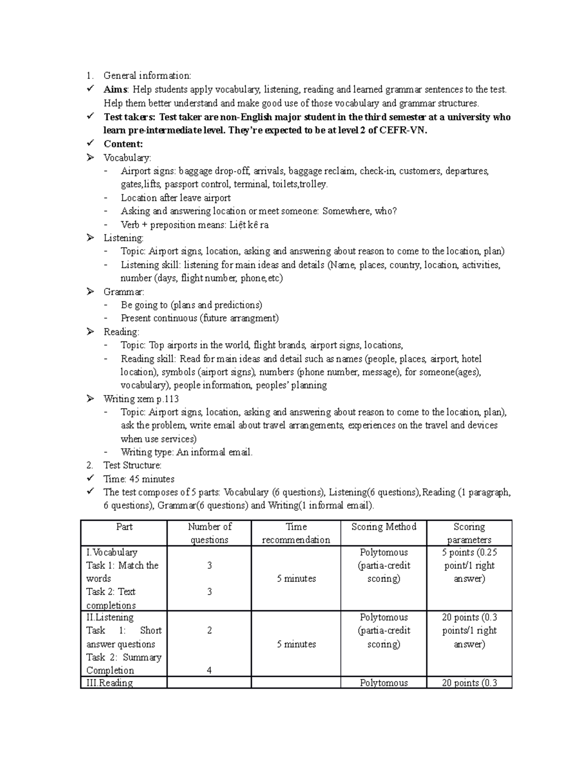 Nam-Hảo-Specification - General information: Aims: Help students apply ...
