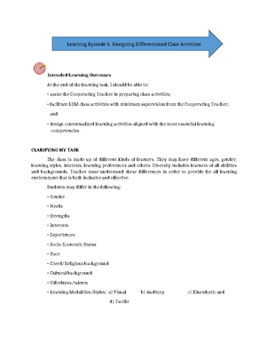 Practice Teaching Learning Tasks 9 12 - LEARNING TASK 9 ASSISTING MY ...