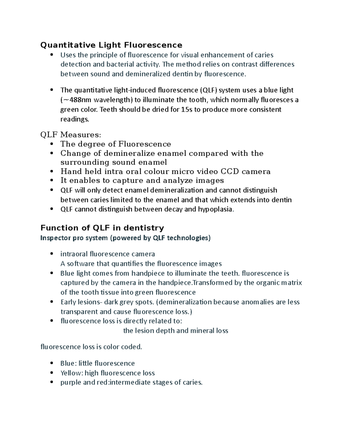 Current trends qlf - Qlf - Quantitative Light Fluorescence Uses the ...