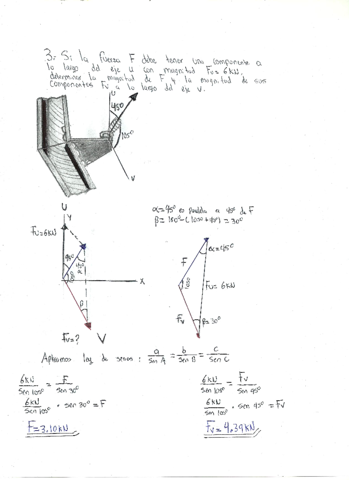 Ejercicio 3 tarea 1 estatica - Estructuras Isostáticas - Studocu