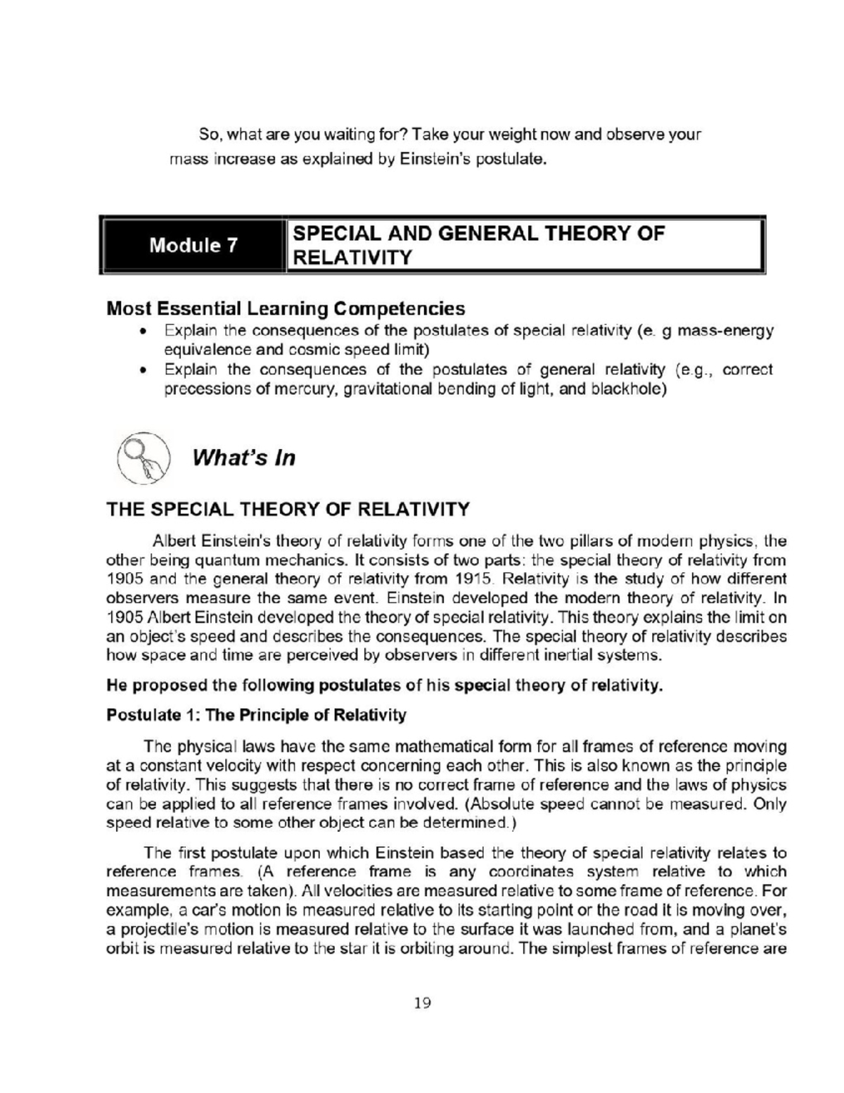 Q2 G12 Physical Science M2 - So, what are you waiting for? Take your ...