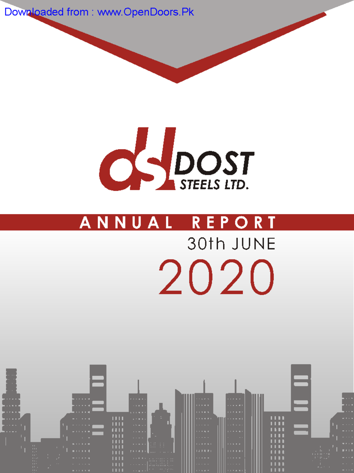 DSL - 2020 Dost Steels Limited - Open Doors - 30th JUNE DOST STEELS LTD ...