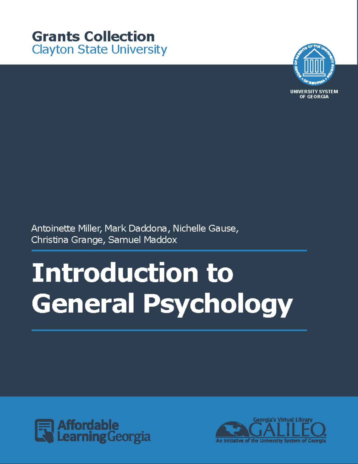Introduction to General Psychology (Clayton State University ...