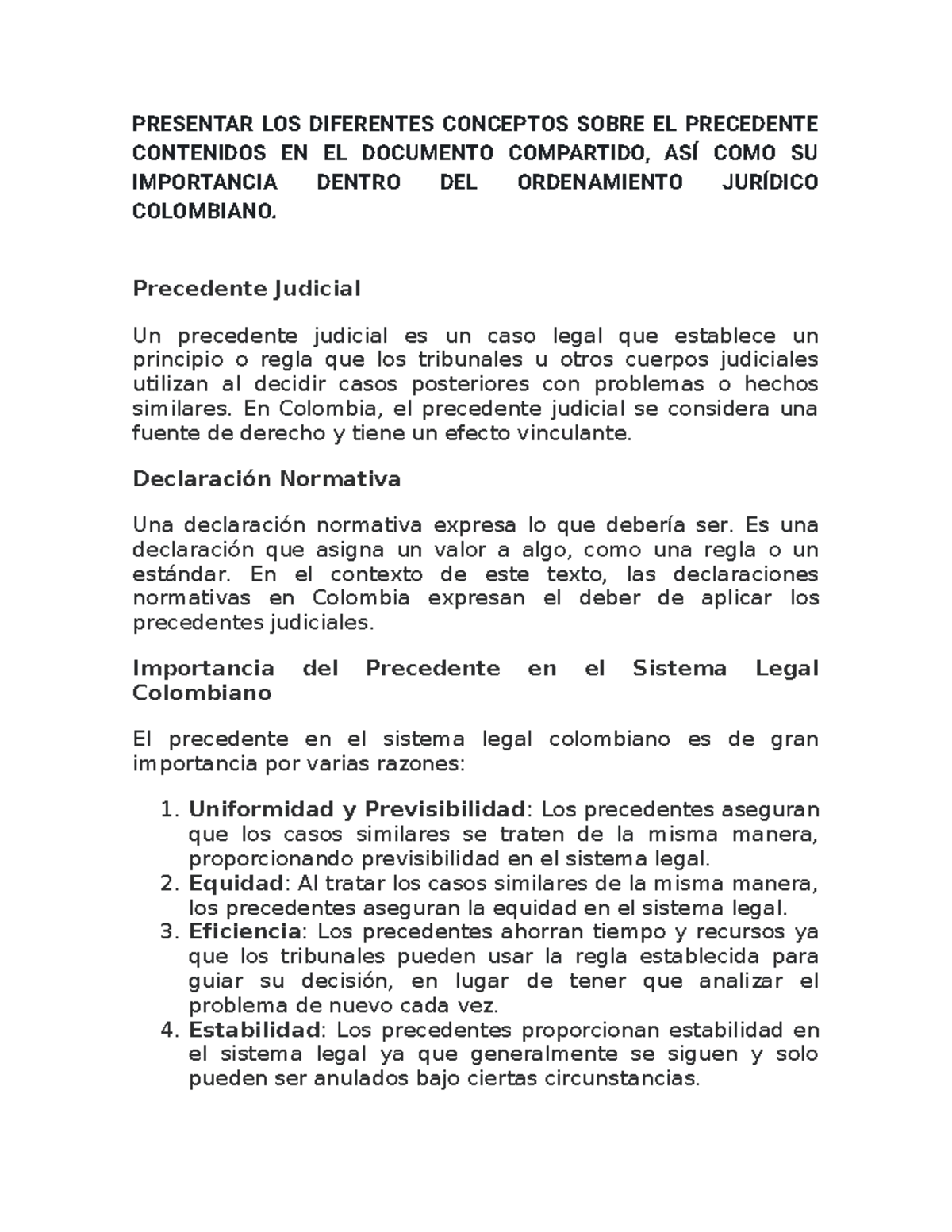 El precedente - Resumen Análisis De Audiencias - PRESENTAR LOS ...