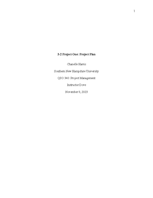 Charris - MAT 243 Project One Summary Report - MAT 243 Project One ...