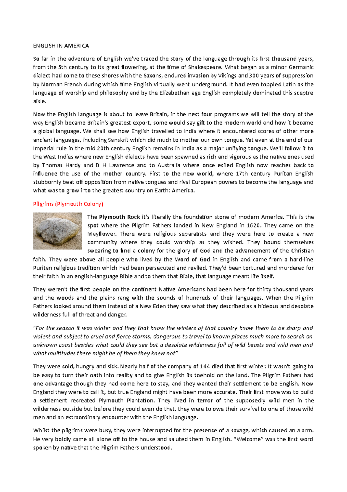 5. History of english language_ English in America - ENGLISH IN AMERICA ...