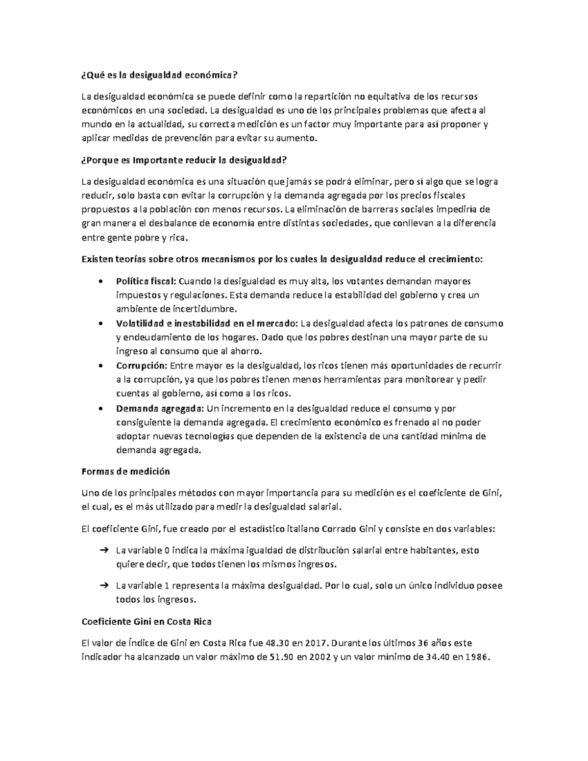Resumen de la desigualdad economica - ¿Qué es la desigualdad económica ...