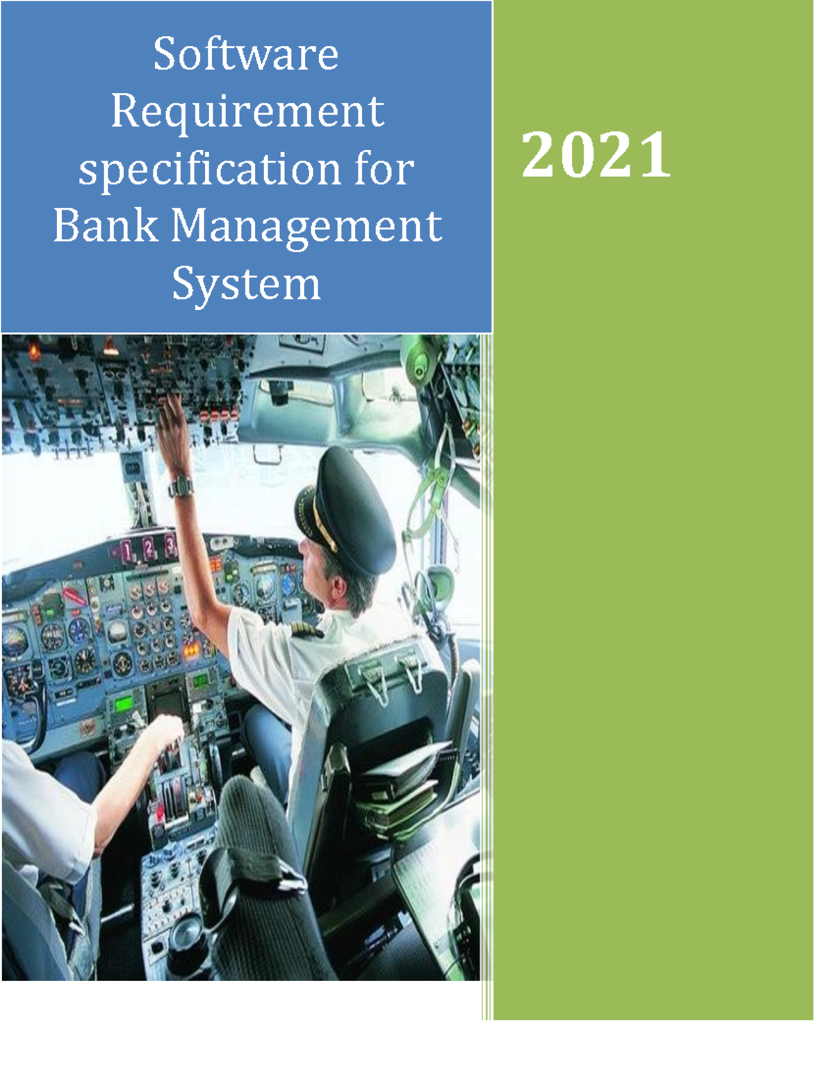 SRS and design for Banking Mgt System - 2021 Software Requirement ...