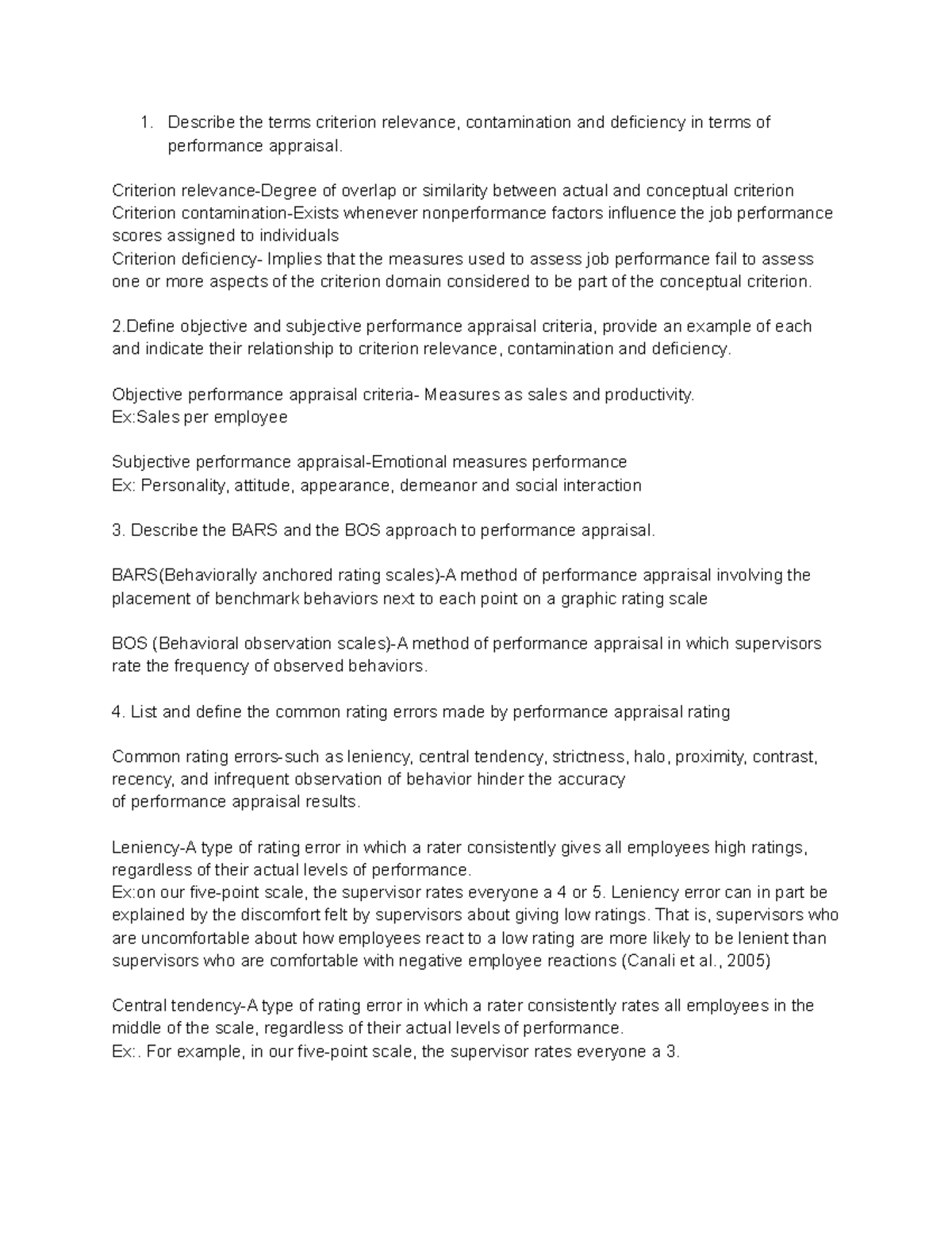 Industrial organzational psychology assignment - Describe the terms ...