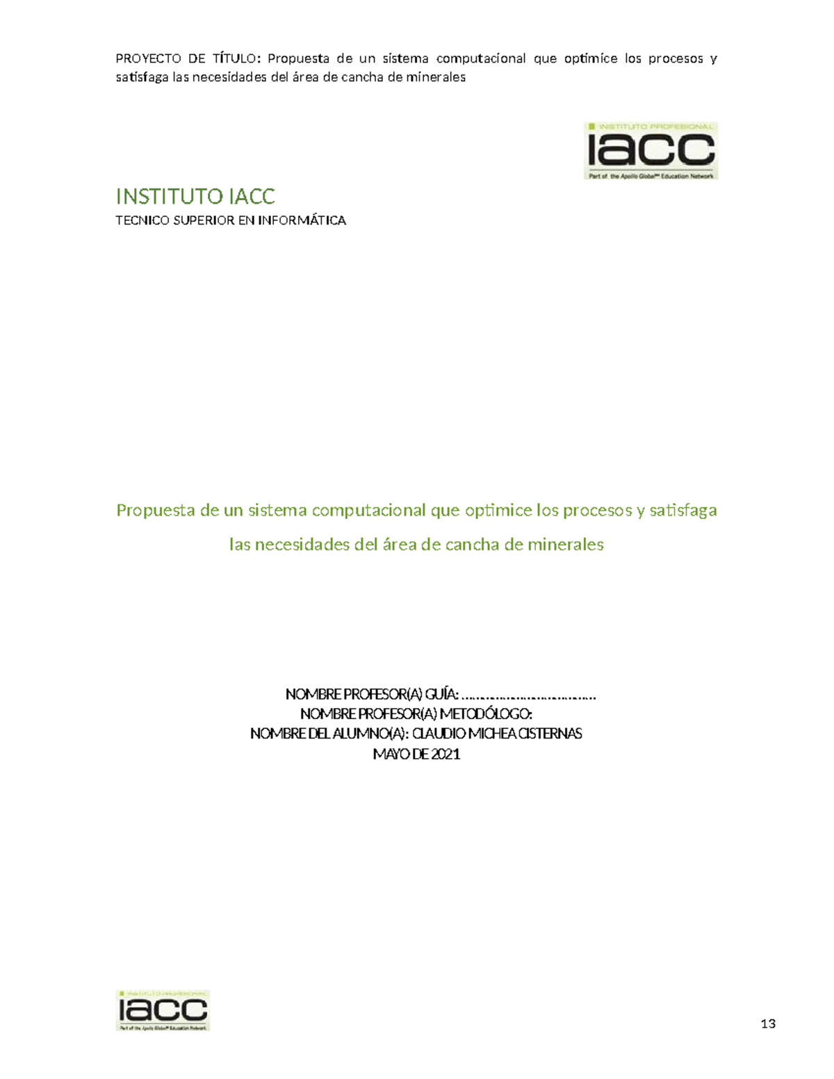 Plantilla proyecto - copia - satisfaga las necesidades del área de ...