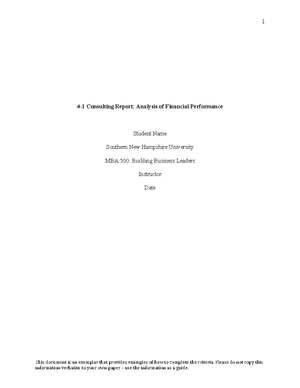 6-1 MBA 500 Assessing Financial Performance - Assessing Financial ...