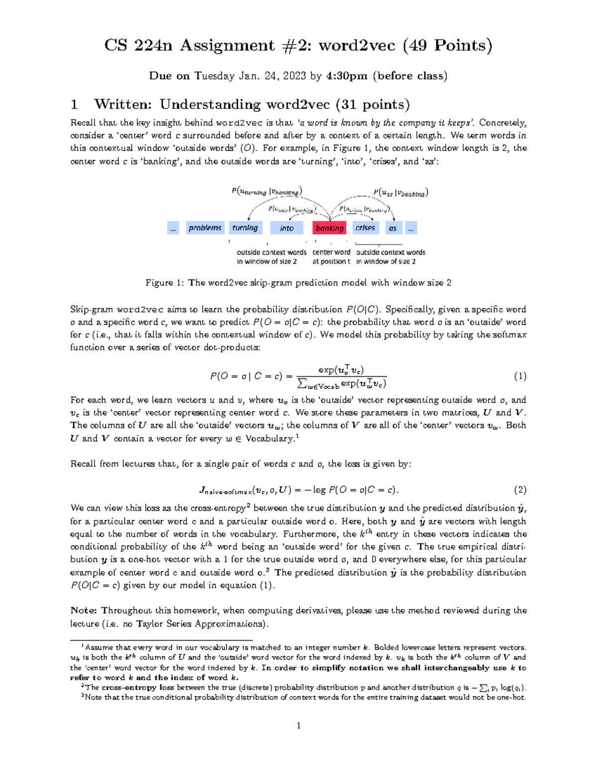 A2lllllllknknmkl - Due on Tuesday Jan. 24, 2023 by 4:30pm (before class ...