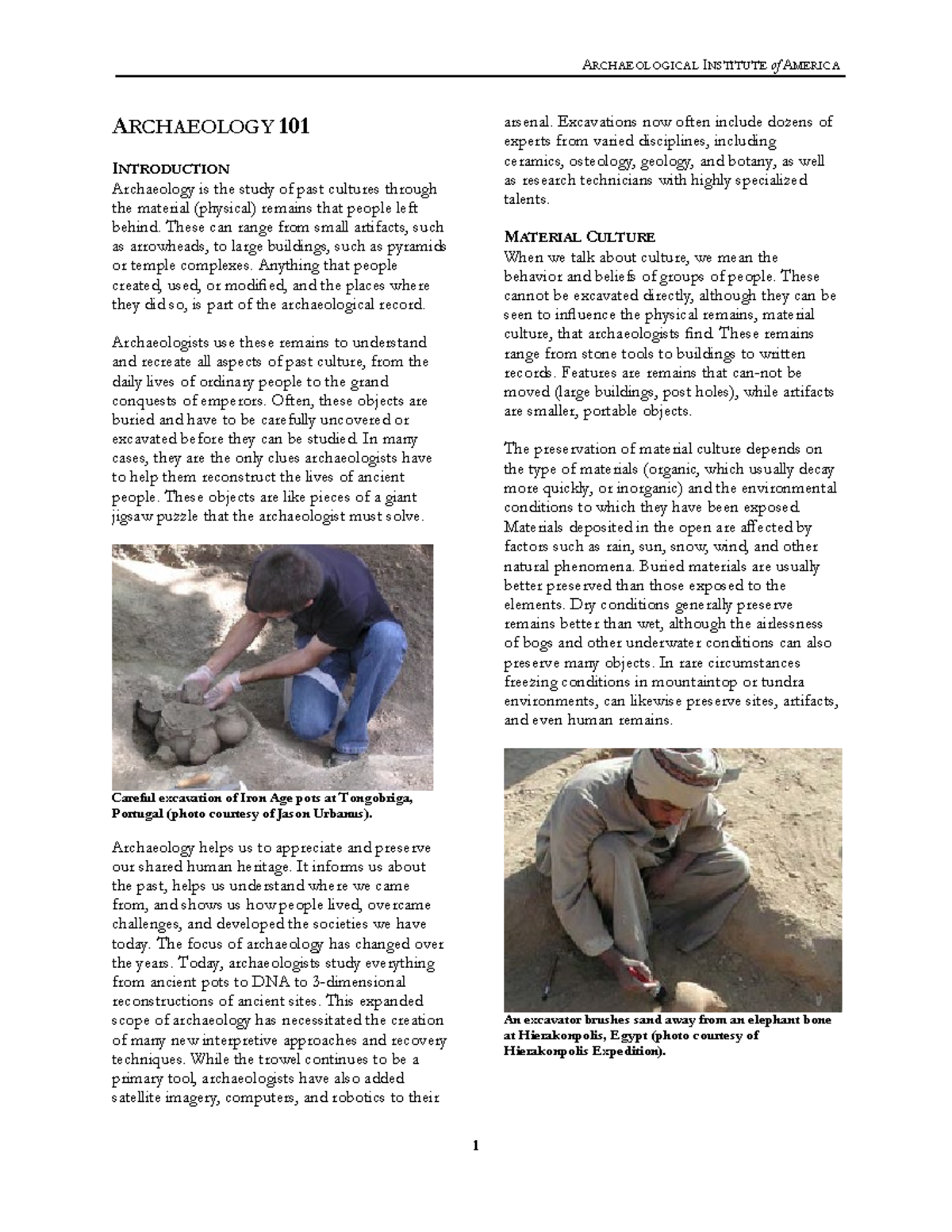 Archaeology-101 - related to culture and heritage, Africanity ...