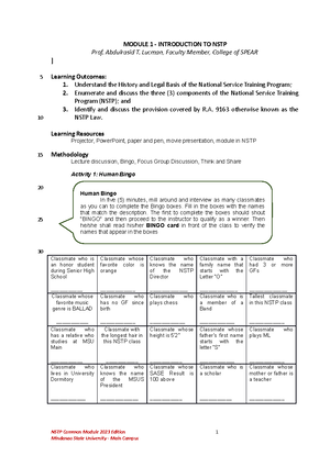 Simple-Activity-Waiver - National Service Training Program - Studocu