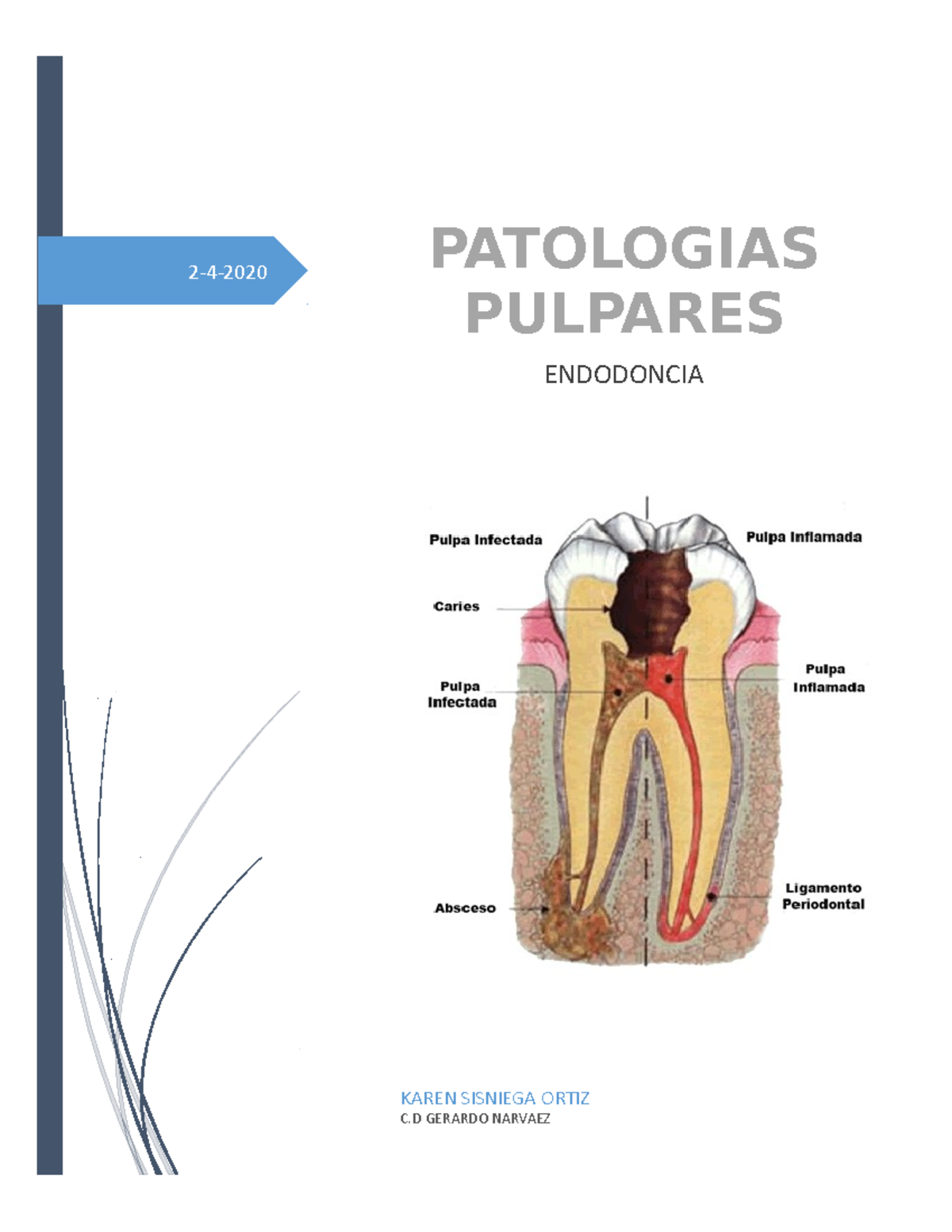 Patologias Pulpares - 2-4- KAREN SISNIEGA ORTIZ C GERARDO NARVAEZ ...