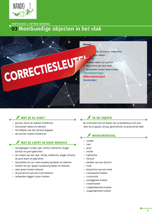 Correctiesleutel module 1 - Nando 1 Inhoud Instap 1 Ons talstelsel 2 ...