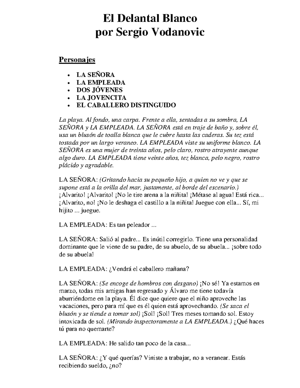 El delantal blanco-1 - Es de Sergio vodanovic - El Delantal Blanco por ...