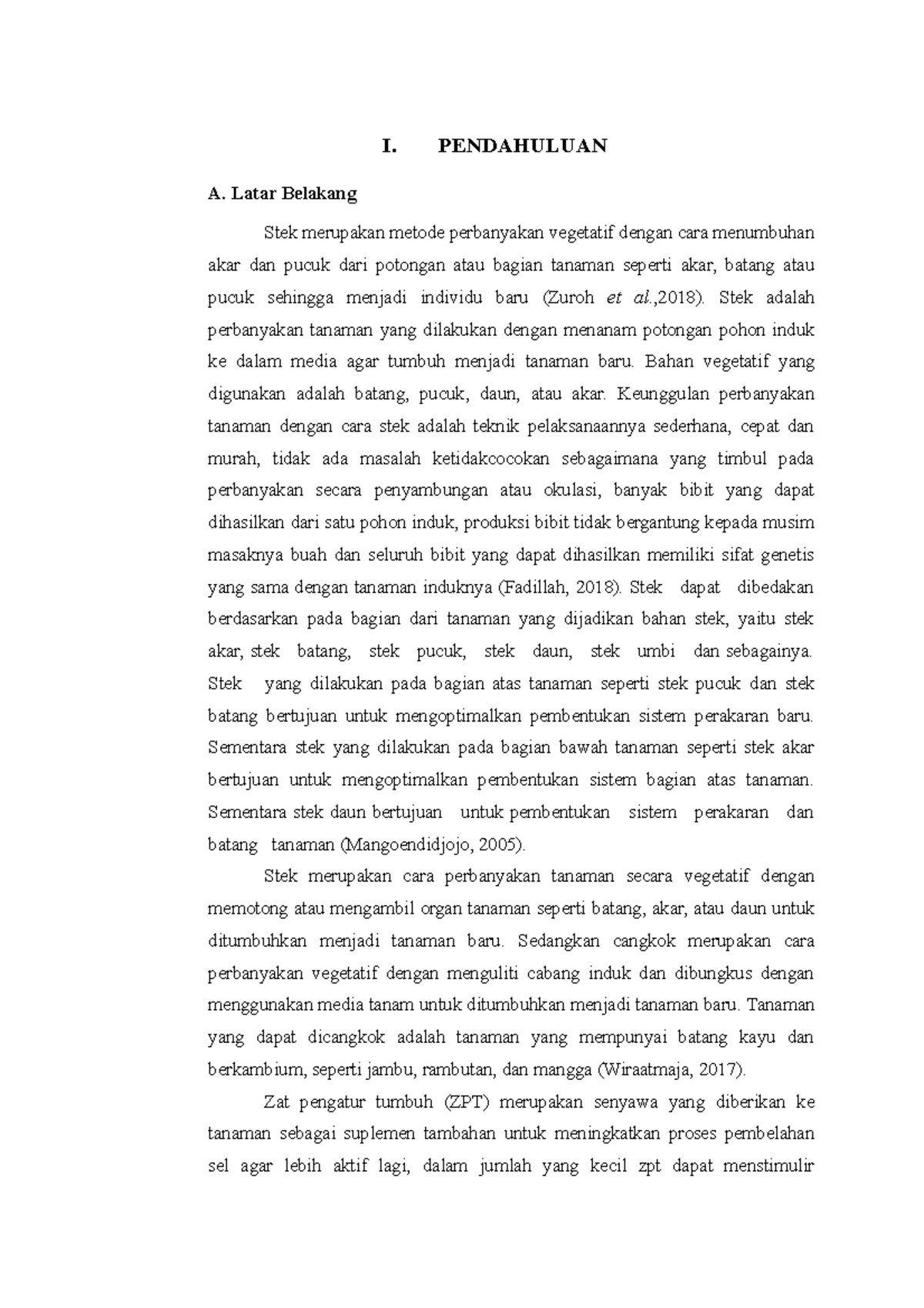 Laporan Praktikum Fistum STEK Batang Menggunakan Media CAIR - I ...