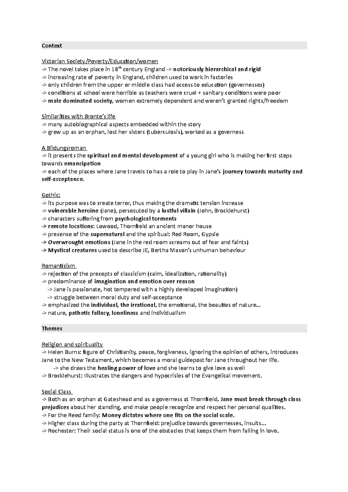Jane Eyre Charlotte Brönte general ideas - Context Victorian Society ...