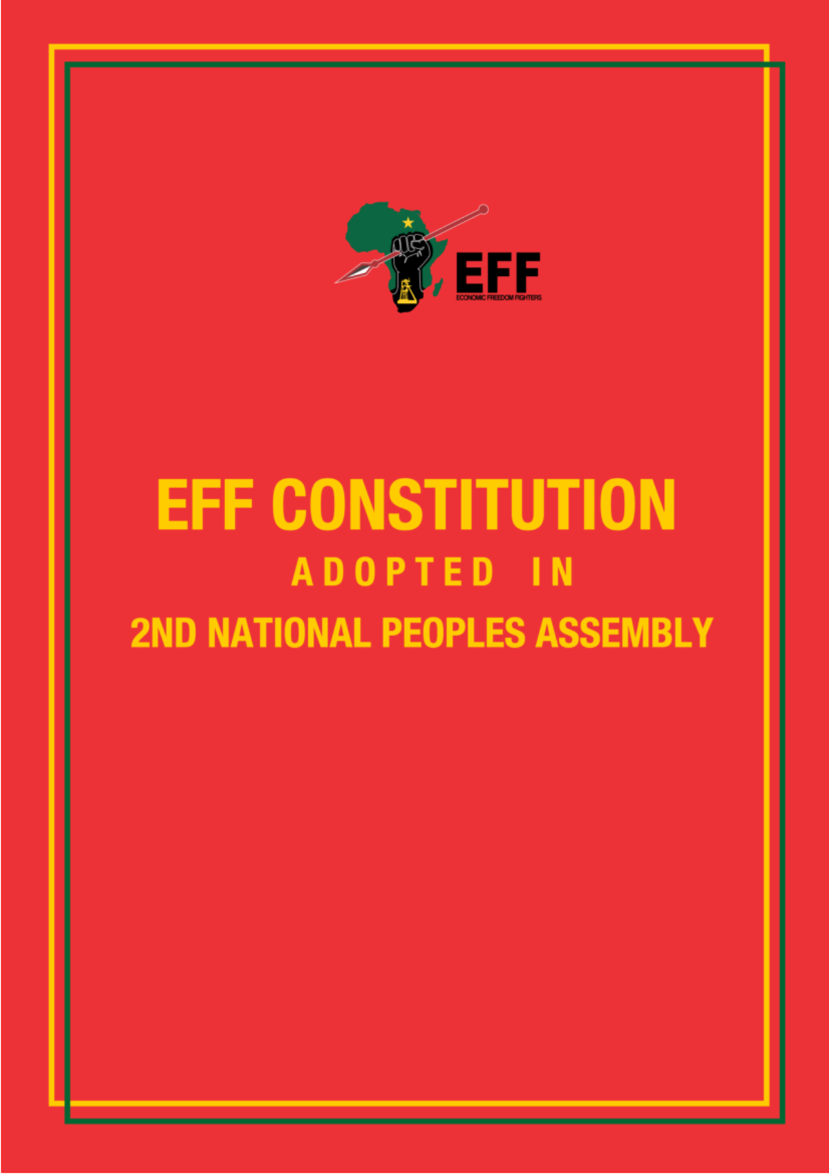 Final EFF Constitution 02 - ECONOMIC FREEDOM FIGHTERS CONSTITUTION EFF ...