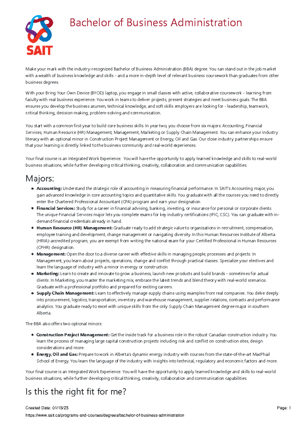 Bachelor of Business Administration - You can stand out in the job ...