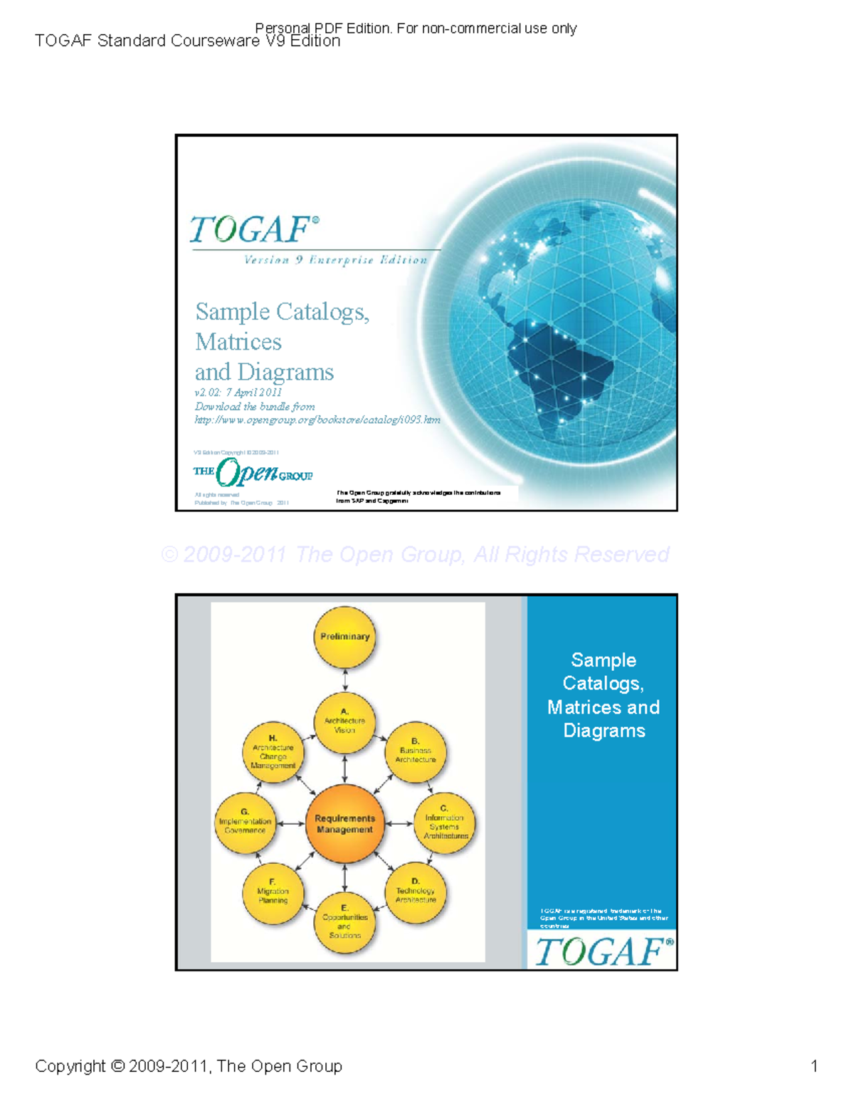 Togaf V9 Sample Catalogs Matrics Diagrams v2 - ####### TOGAF Standard ...