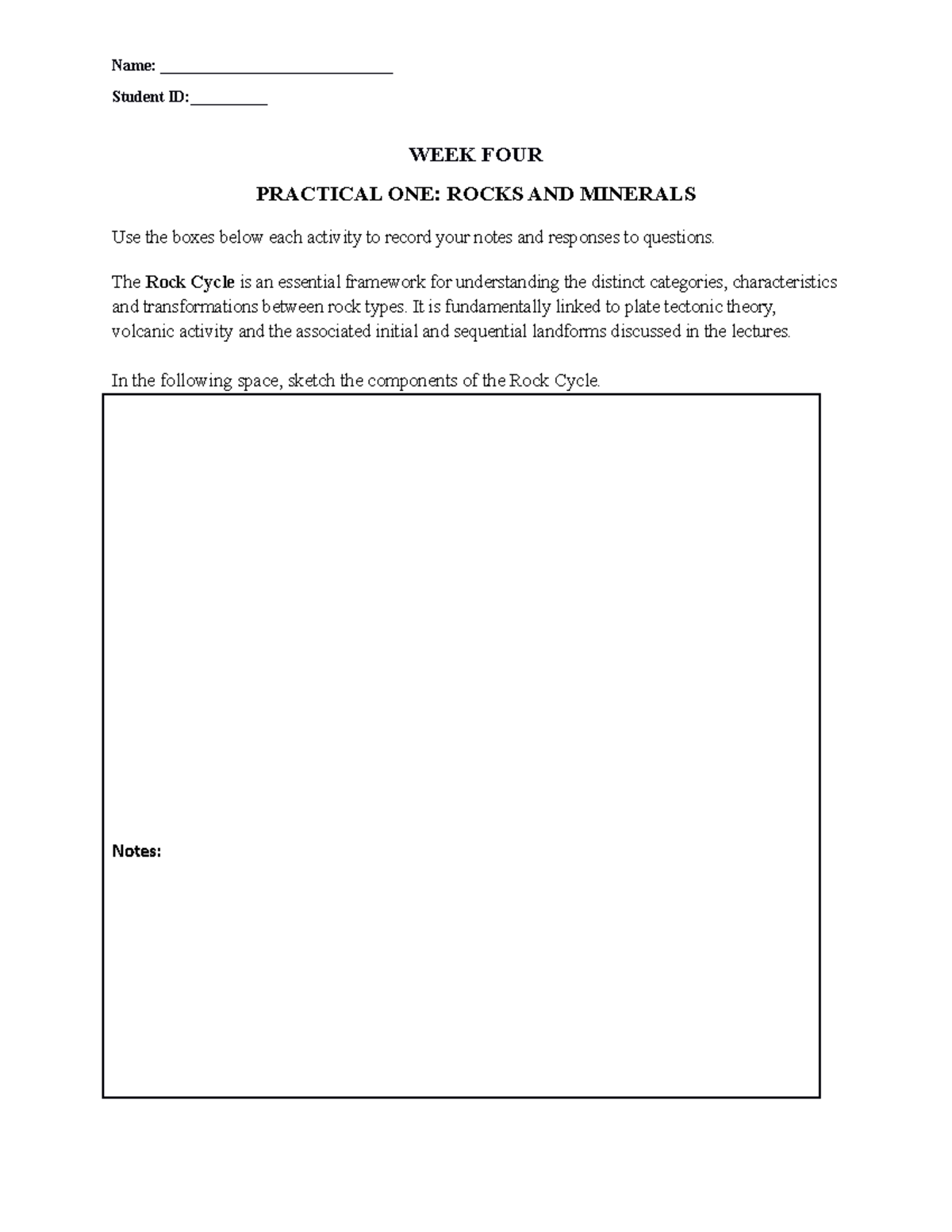 Envs10001 workbook w4 2023 - Name: ______________________________ Student ID:__________ WEEK ...