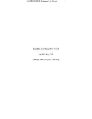 DAT 500 Module Four Sample Data Validation and Discovery - DAT 500 ...