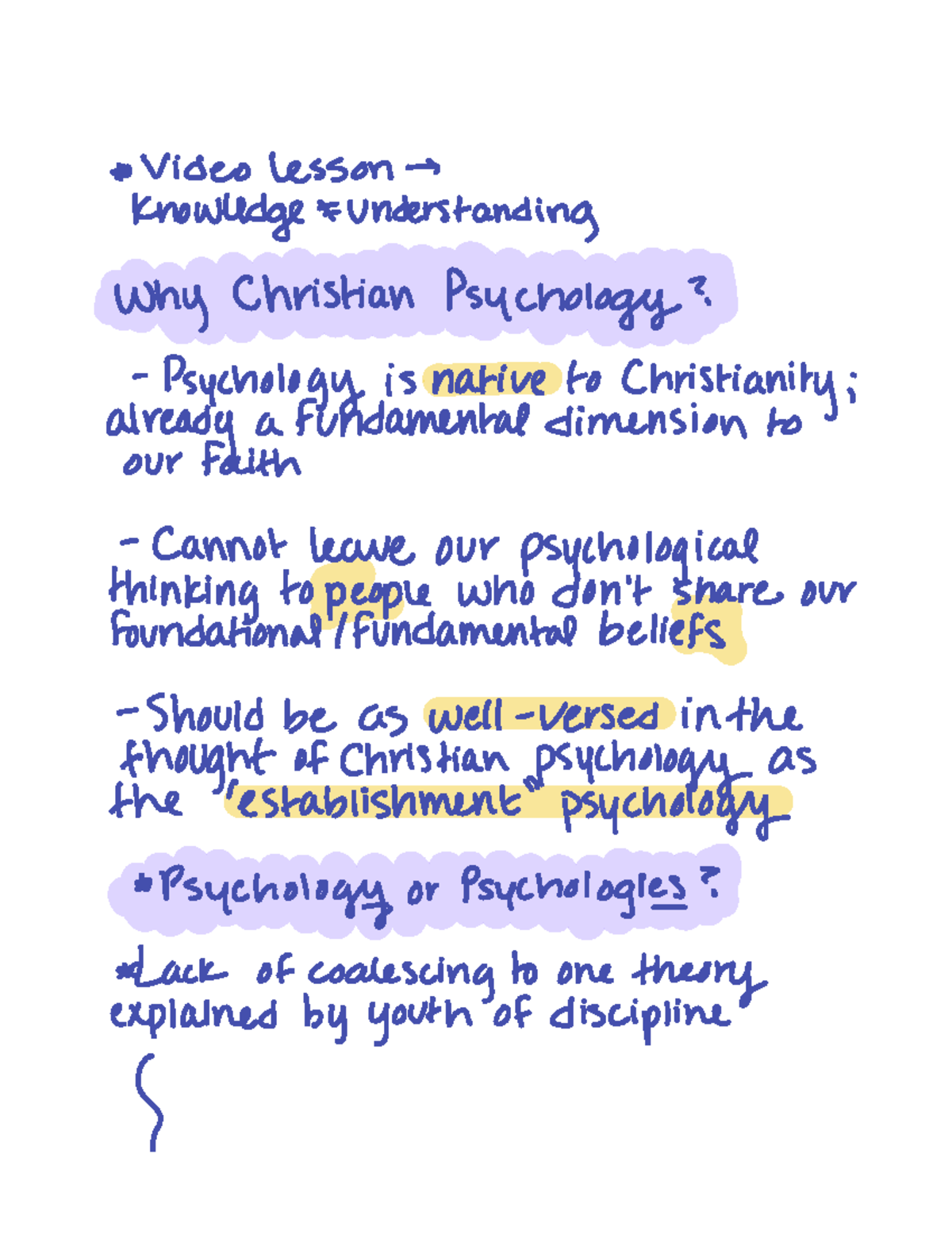 Christian Psychology View - Video lesson knowledge understanding ...