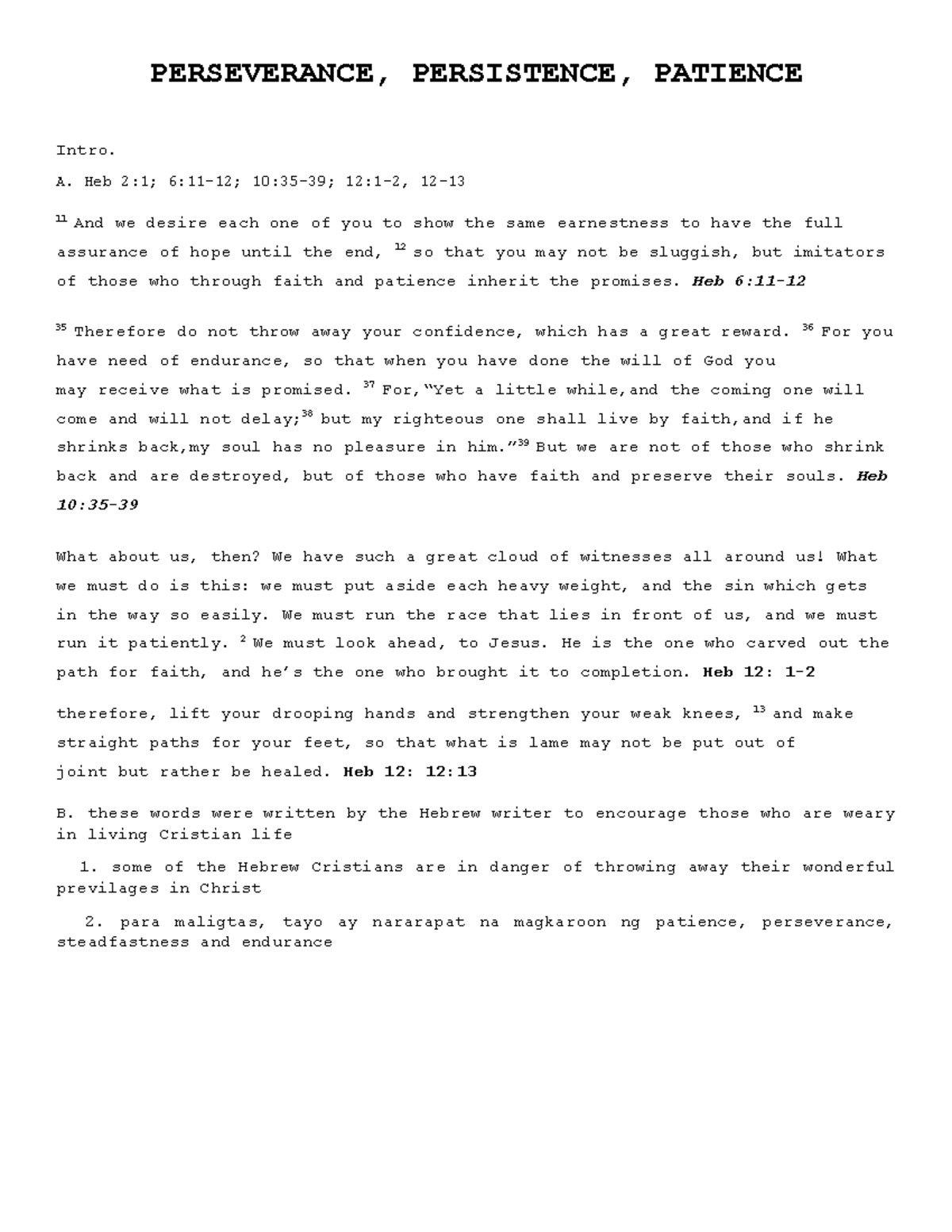 Persistence Patience AND Perseverance - PERSEVERANCE, PERSISTENCE ...