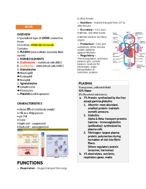 Activity 6 - Blood & Circulatory - HUMAN HISTOLOGY LABORATORY Activity ...