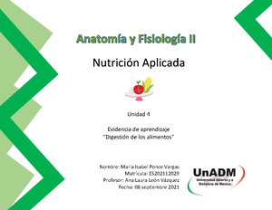 Planificación U3 - planificacion - Planificación Licenciatura: NUTRICIÓN APLICADA Asignatura ...