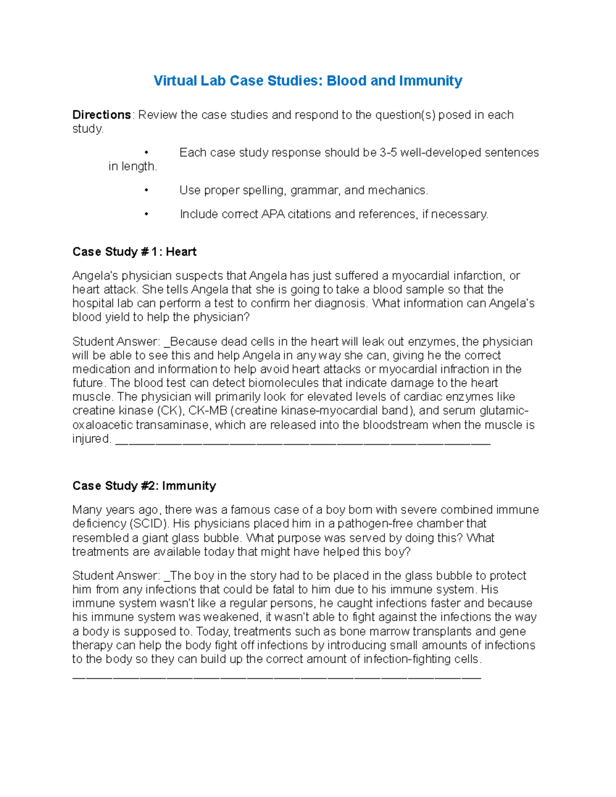 AHP106 Wk4 bbrown 12:10:23 - Virtual Lab Case Studies: Blood and ...