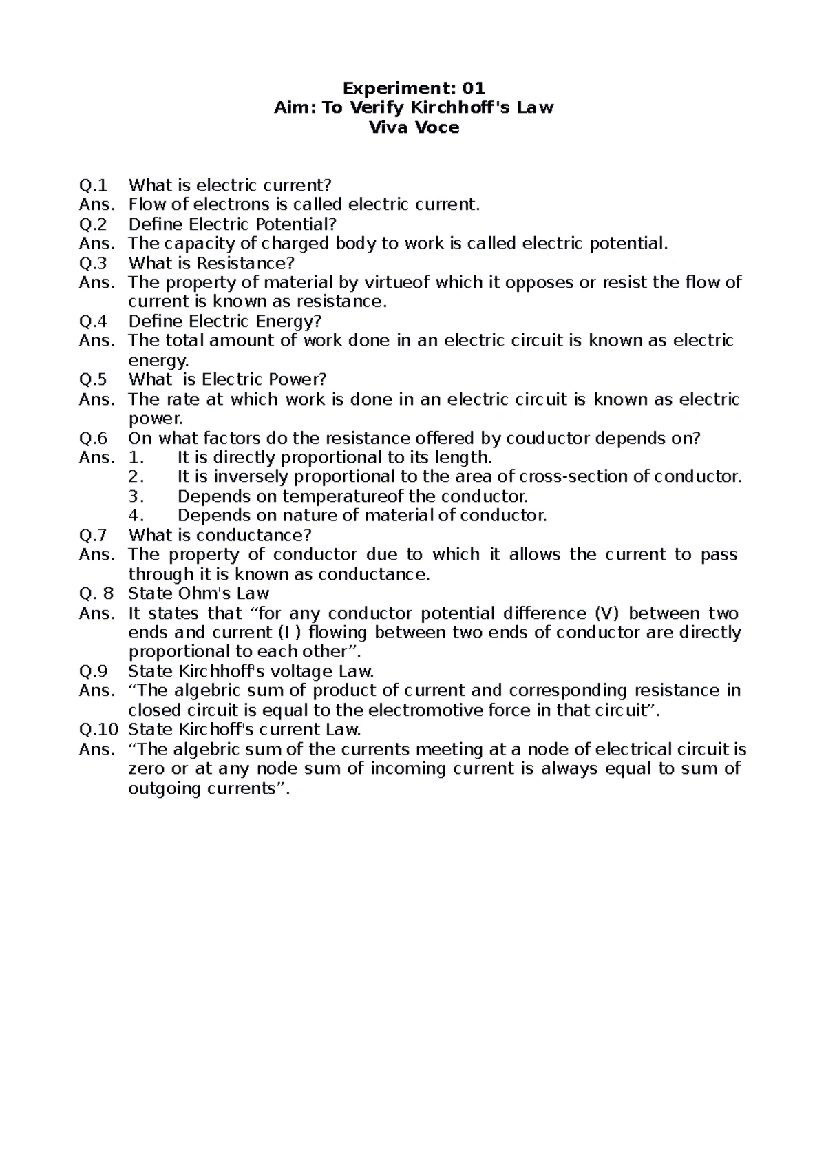 BEE 2nd Assignment all questions - Basic Electrical Engineering (FEL104) Find 35 the Value of ...