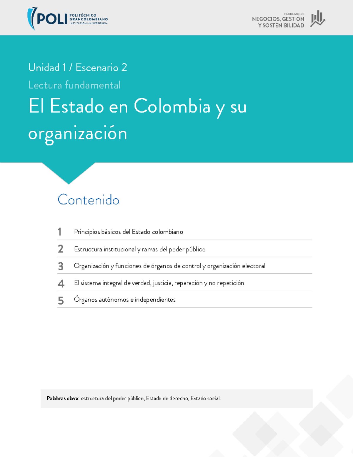 2. Estructura del Estado colombiano - Palabras clave : estructura del ...