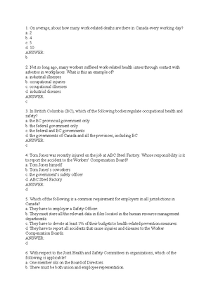 Hrm mcq - multiple choice questions - Multiple Choice Questions: Managing compensation. 1. What ...