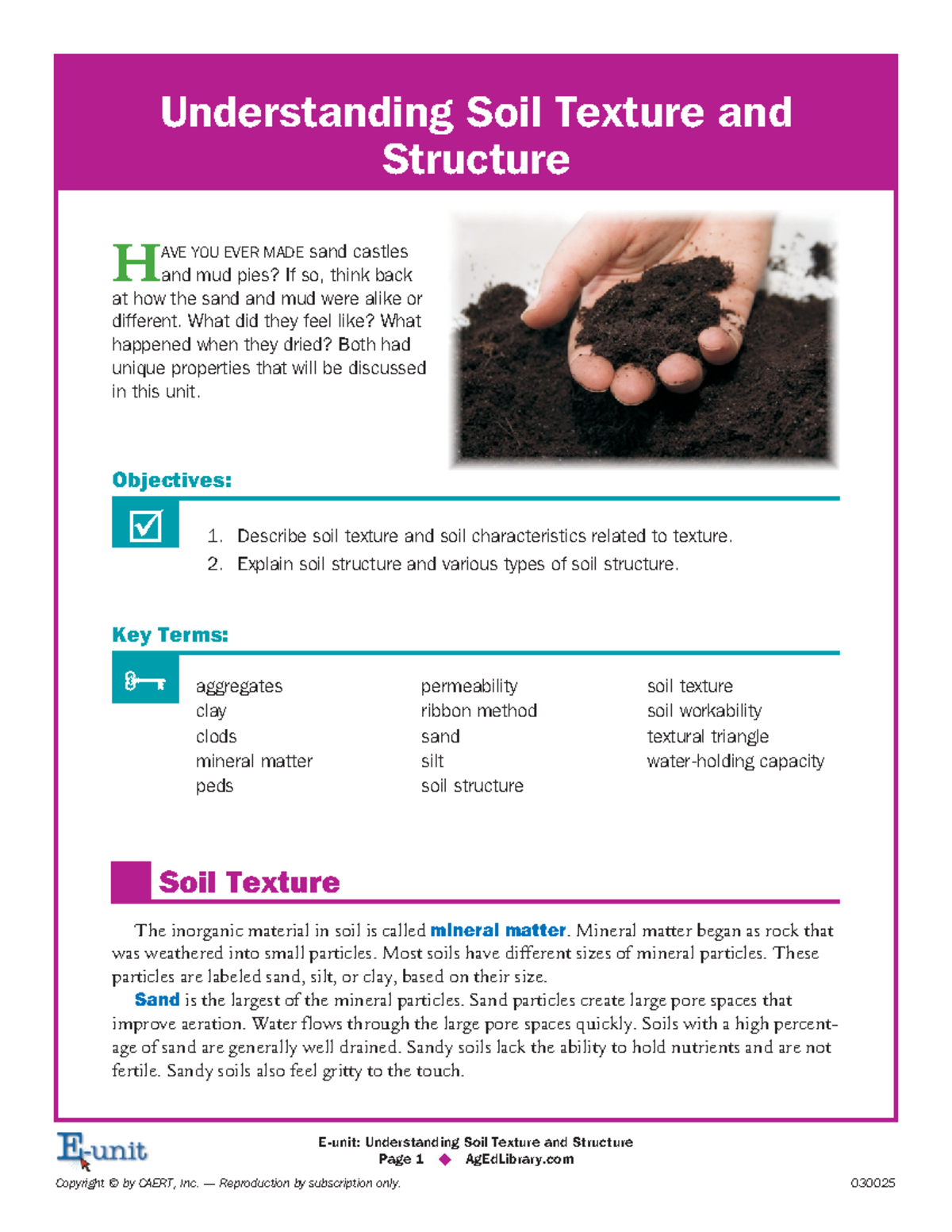 Soil Texture and Structure lecture note - Understanding Soil Texture ...