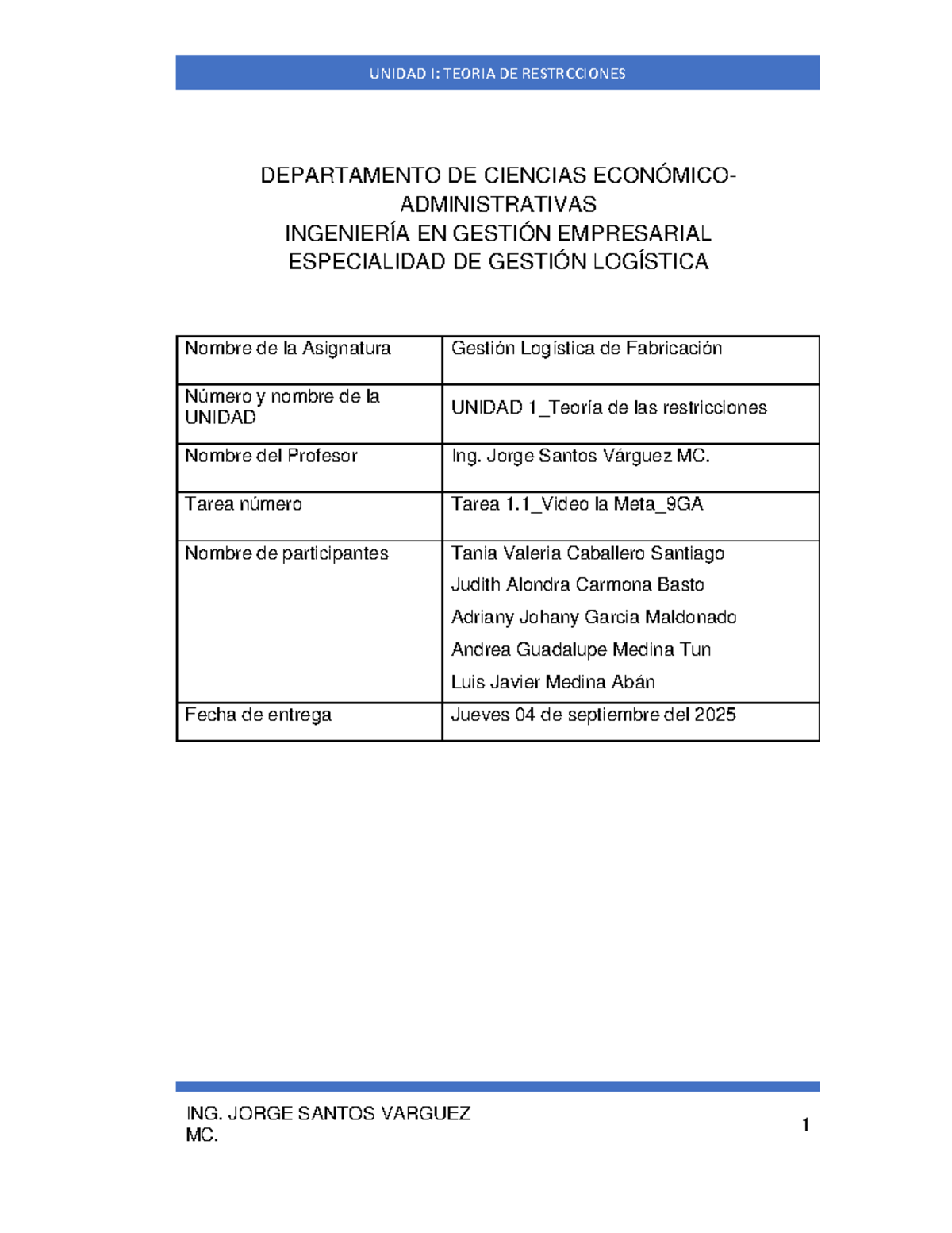 T1.1 equipo 1.9GA - Resumen Logística y Cadena de suministros - ING ...