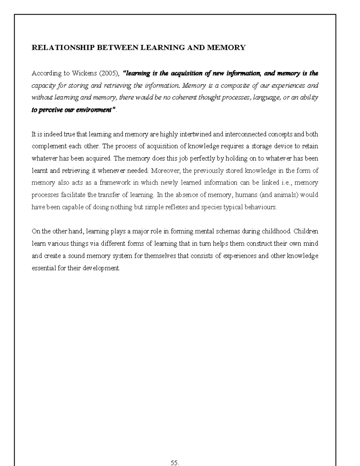 Copy of Relationship between memory and learning - RELATIONSHIP BETWEEN ...