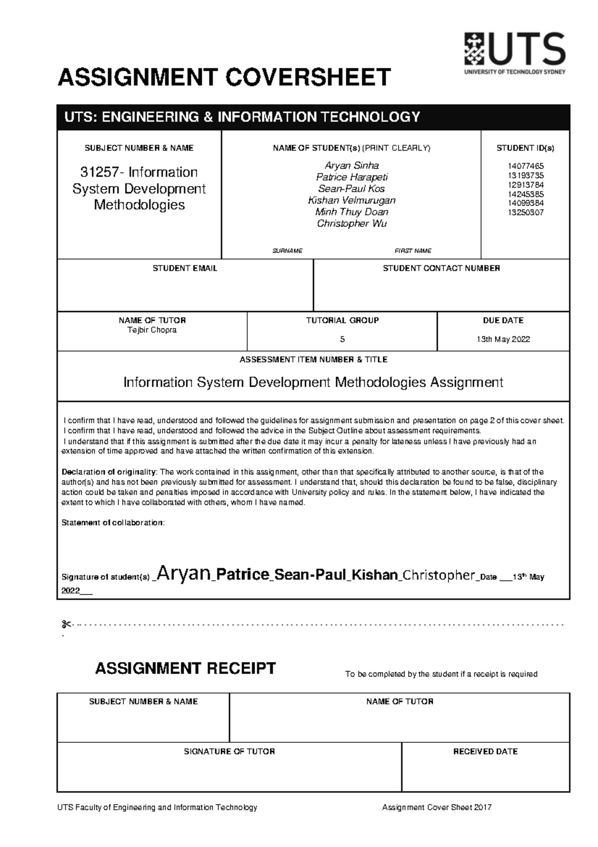 ISDM - Subject Outline - UTS Faculty of Engineering and Information ...