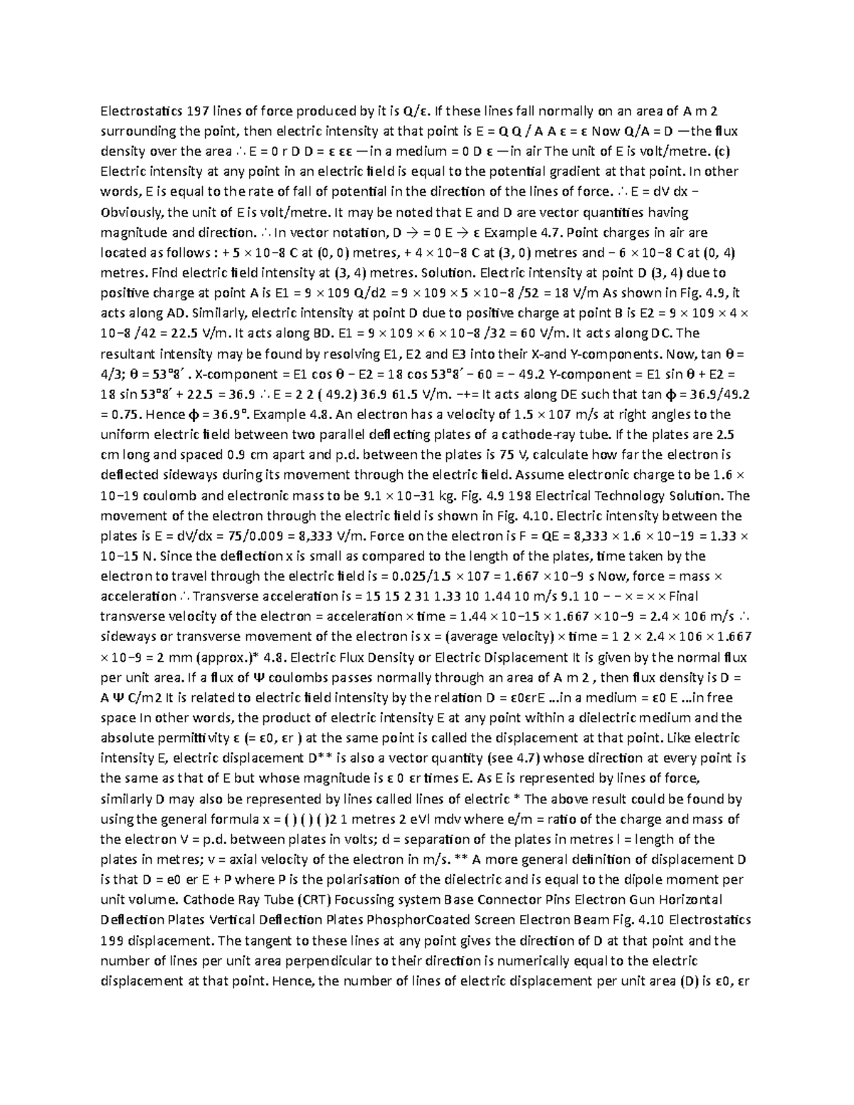 28 - ffdsf - Electrostatics 197 lines of force produced by it is Q/ε ...