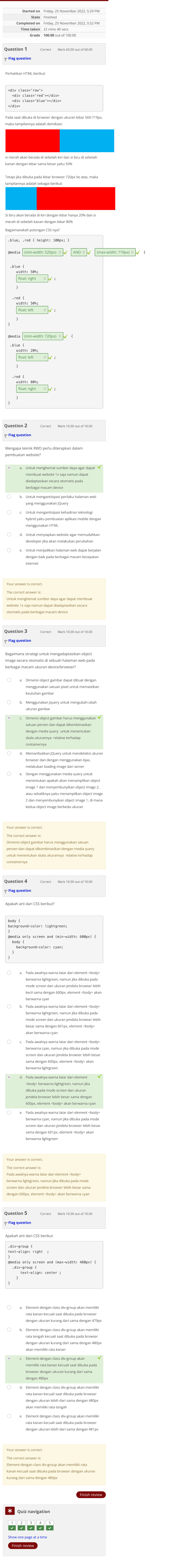 Quiz materials layouting - Started on Friday, 25 November 2022, 5:29 PM State Finished Completed ...