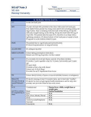 [Solved] Construct a subjective data set for the case study using a ...